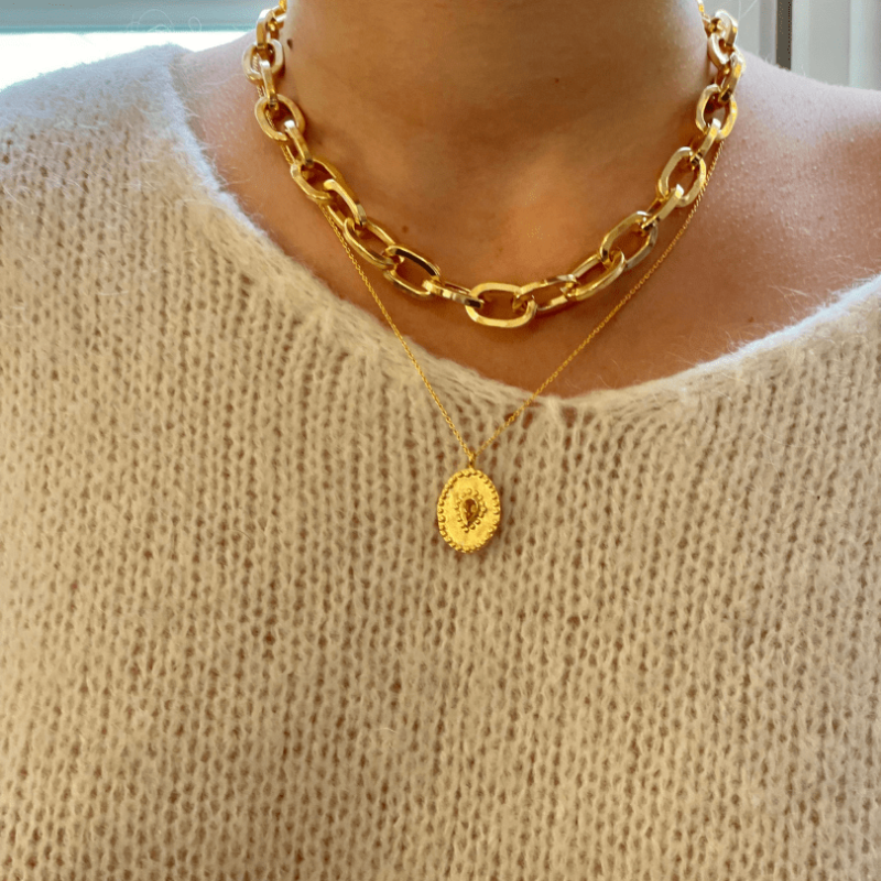 Collier maille doré - Canyon